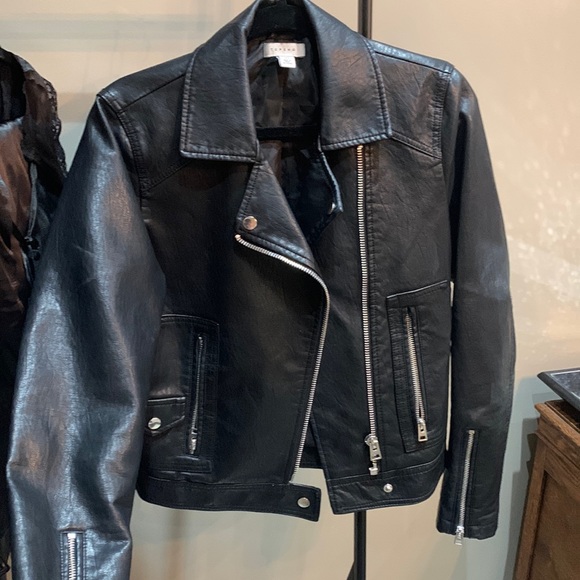 Topshop | Jackets & Coats | Topshop Faux Leather Jacket | Poshmark
